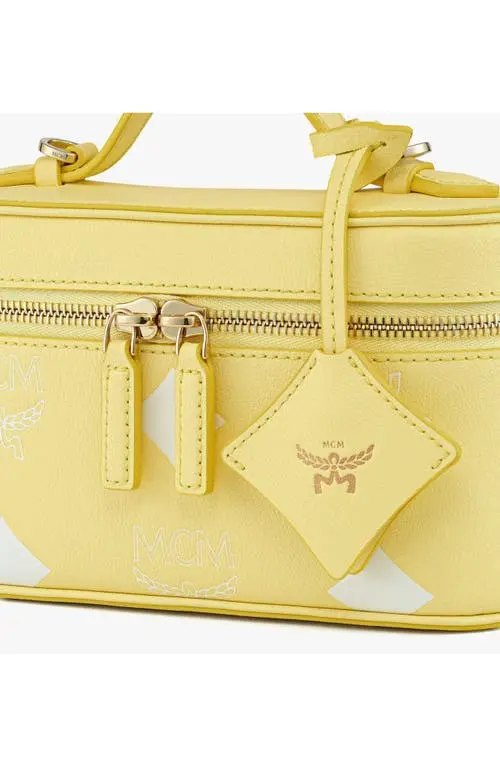 Mcm Mini Aren Vanity Case In Resetos - Yellow