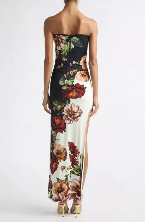 Alice + Olivia Delora Strapless Maxi Dress