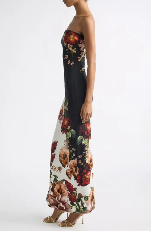Alice + Olivia Delora Strapless Maxi Dress