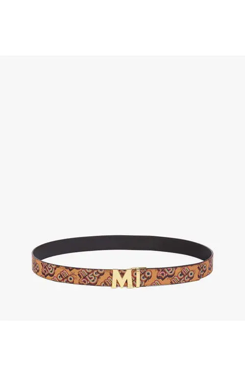 Mcm Claus M Reversible Belt 1.5 Inch In Disco Visetos