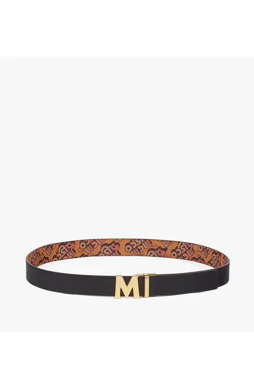 Mcm Claus M Reversible Belt 1.5 Inch In Disco Visetos