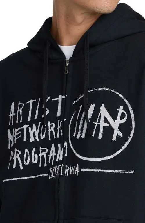 Rvca Horton Anp Zip Hoodie - Black