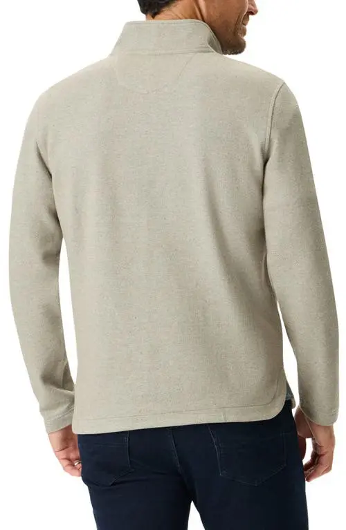 Robert Graham Draycott Quarter Zip Cotton Sweater - Sage