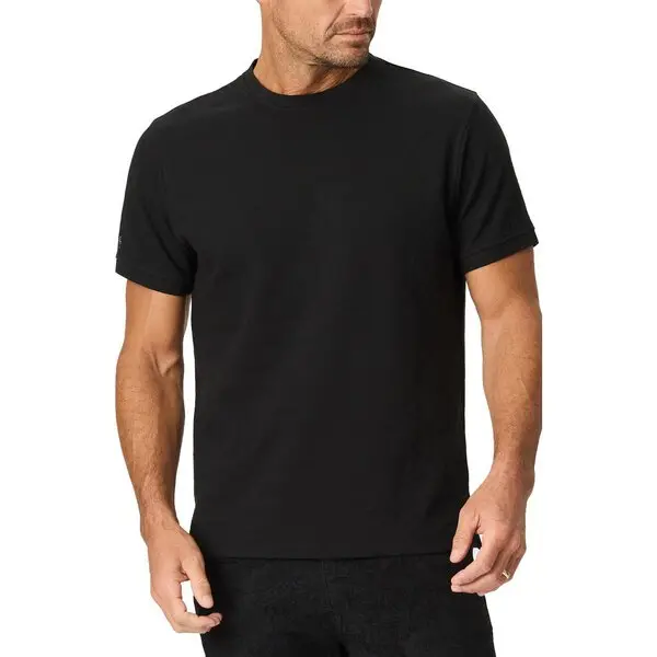 Robert Graham Baslow Geometric Cotton Blend T-shirt - Black