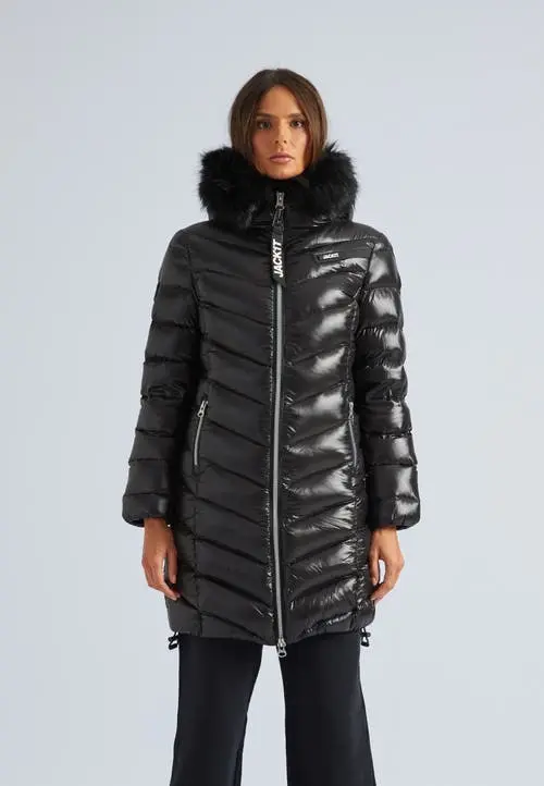 JACK1T Longline Hooded Down Coat