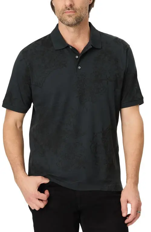 Robert Graham Linford Cotton Polo - Black