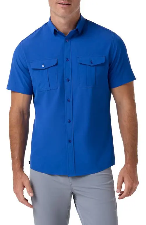 Mizzen+main Leeward Tailgate Short Sleeve Performance Button-up Shirt