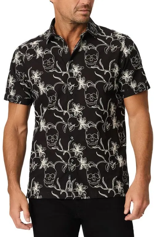 Robert Graham Emden Short Sleeve Button-up Shirt - Black