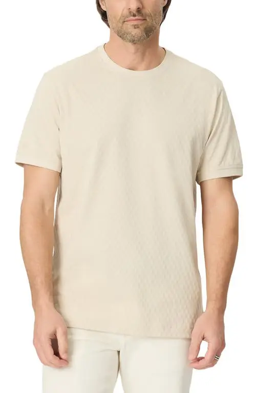 Robert Graham Rowsley Diamond Stitch Cotton T-shirt - Oatmeal