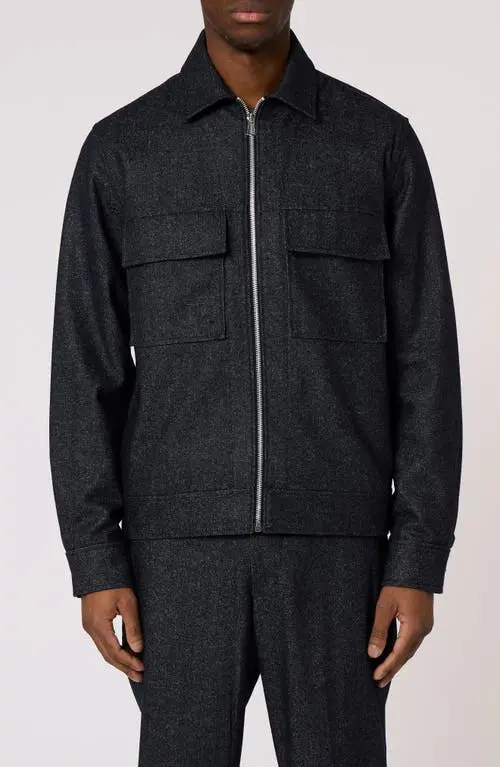 Paul Smith Zip Shirt Jacket - Indigo