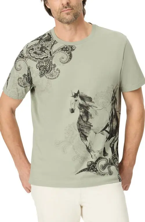 Robert Graham Ghost Gallop Graphic T-shirt - Sage