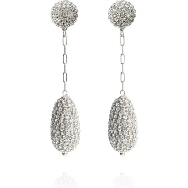 SAULE LABEL Marcelle Short Drop Earrings - Silver