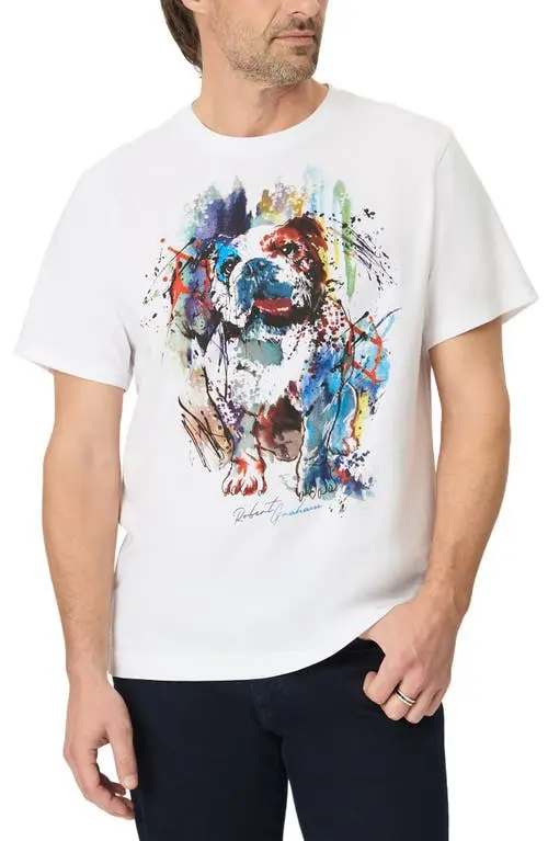 Robert Graham Ruff Sketch Graphic T-shirt - White