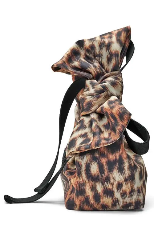 Marc Jacobs Mini Leopard Print Bow Sack Bag