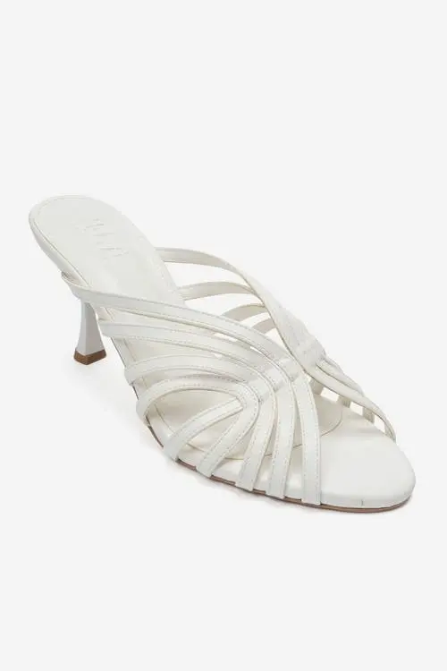 PROLOGUE SHOES Olivera Stiletto Sandal - White
