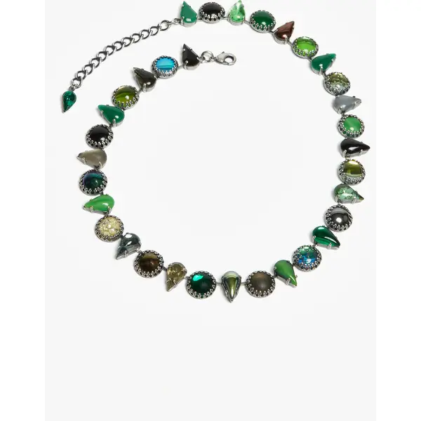 VESPER OBSCURA Layering Glass Choker - Alligator