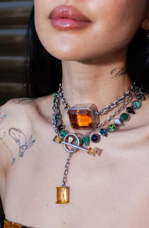VESPER OBSCURA Layering Glass Choker