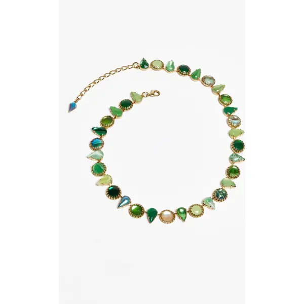 VESPER OBSCURA Layering Glass Choker - Salad