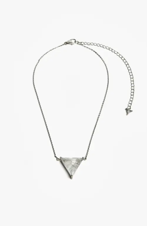 VESPER OBSCURA Obscura Stacking Shards In Striated Crystal Necklace - Large Triangle