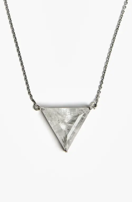 VESPER OBSCURA Obscura Stacking Shards In Striated Crystal Necklace - Large Triangle