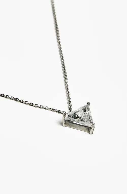 VESPER OBSCURA Crystal Shards Layered Necklace - Mini Triangle