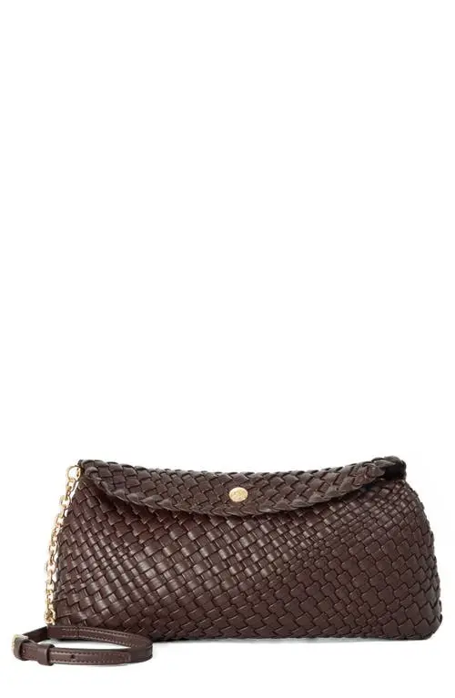 Dune London Woven Faux Leather Clutch - Brown