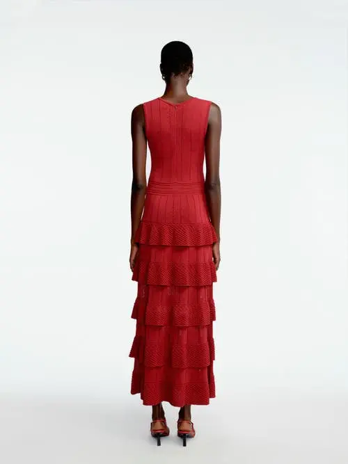 Lela Rose Bobble Knit Piper Dress