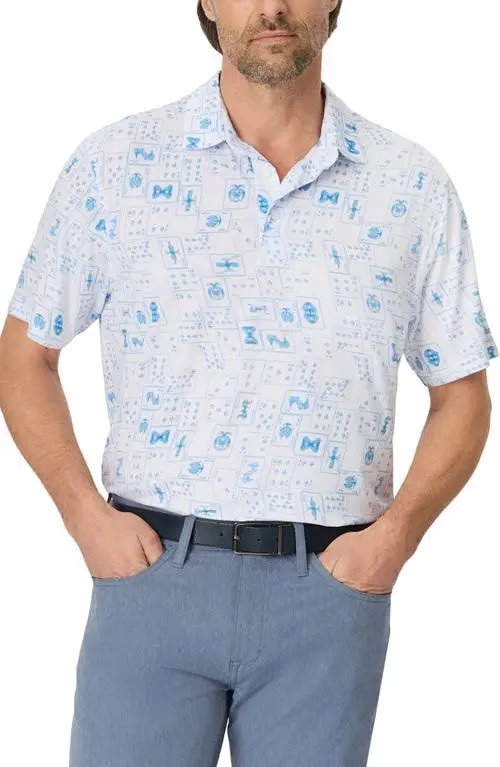 Robert Graham Lucky Draw Performance Polo - White