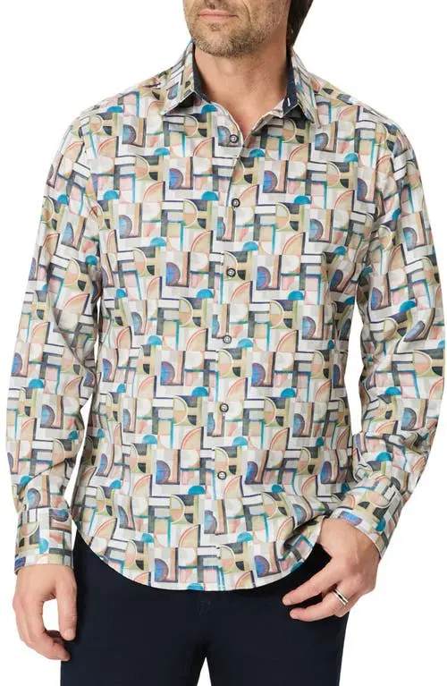Robert Graham Gainsborough Long Sleeve Stretch Cotton Shirt