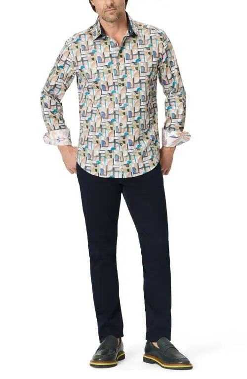 Robert Graham Gainsborough Long Sleeve Stretch Cotton Shirt