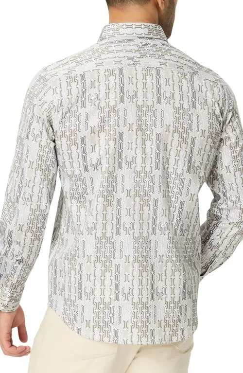 Robert Graham Missing Links Long Sleeve Stretch Cotton Shirt