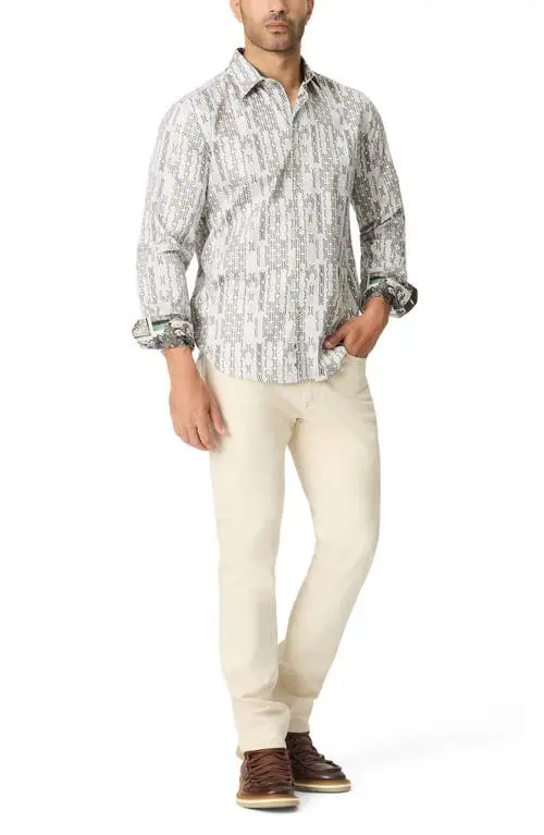 Robert Graham Missing Links Long Sleeve Stretch Cotton Shirt