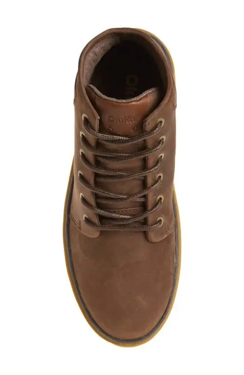 Olukai Kekaha Waterproof Leather Boot - Dk Java/toffee