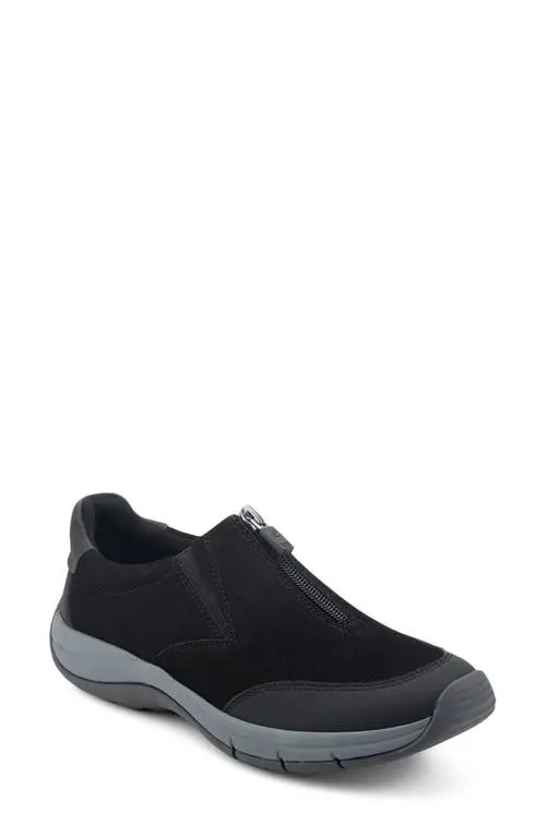 Easy Spirit Brynlee Zip-up Sneakers - Black