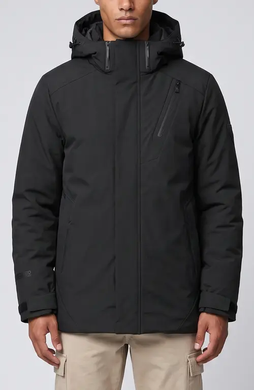 POINT ZERO Hooded Microfiber Jacket With Heat-sealed Pockets