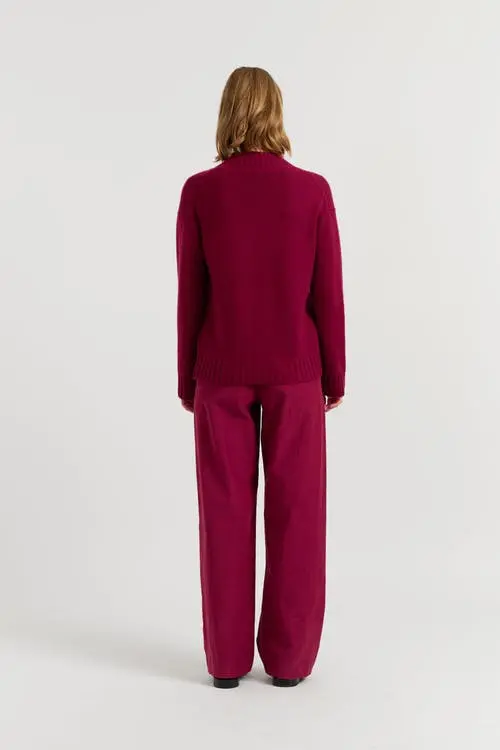 Chinti & Parker Pure Cashmere Funnel Neck Sweater