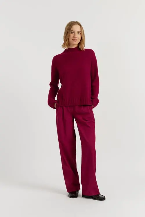 Chinti & Parker Pure Cashmere Funnel Neck Sweater