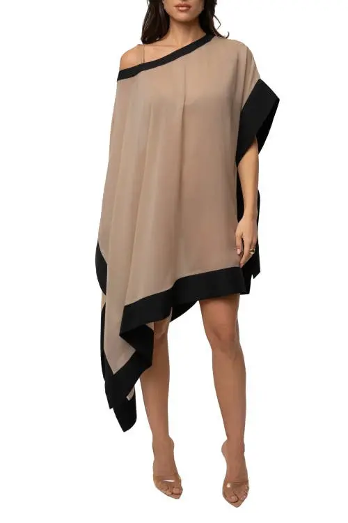 JLUXLABEL Lysette Contrast Top - Beige