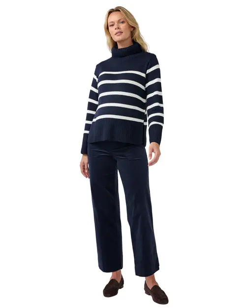 Ingrid & Isabel® Stretch Cord Ankle Maternity Pant - Navy