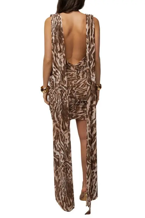 JLUXLABEL Late Hour Plunge Mini Dress
