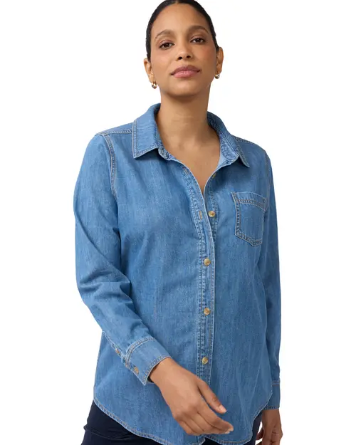 Ingrid & Isabel® Maternity & Nursing Denim Button-down Shirt