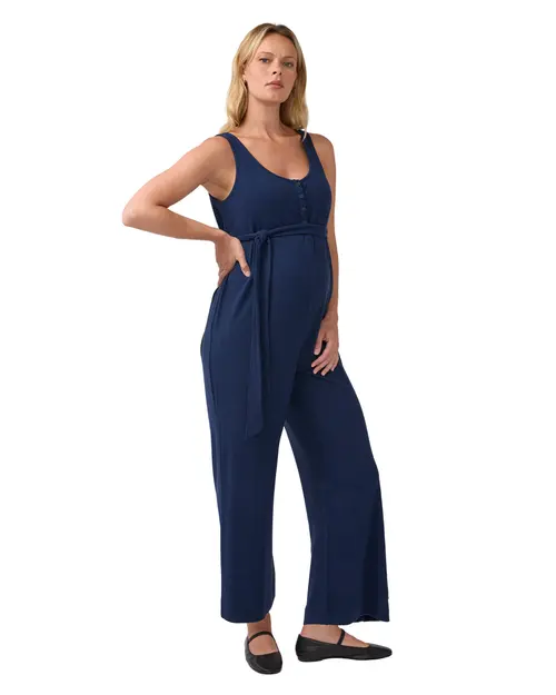 Ingrid & Isabel® Sleeveless Wide Leg Knit Maternity Jumpsuit