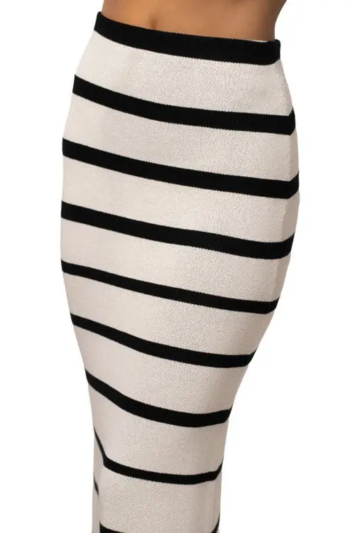 JLUXLABEL Marina Nights Striped Skirt Set