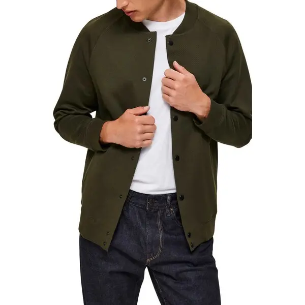 SELECTED Shayne Cotton Blend Bomber Jacket