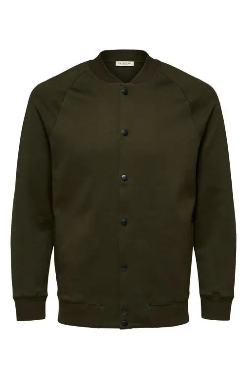 SELECTED Shayne Cotton Blend Bomber Jacket