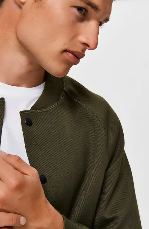 SELECTED Shayne Cotton Blend Bomber Jacket