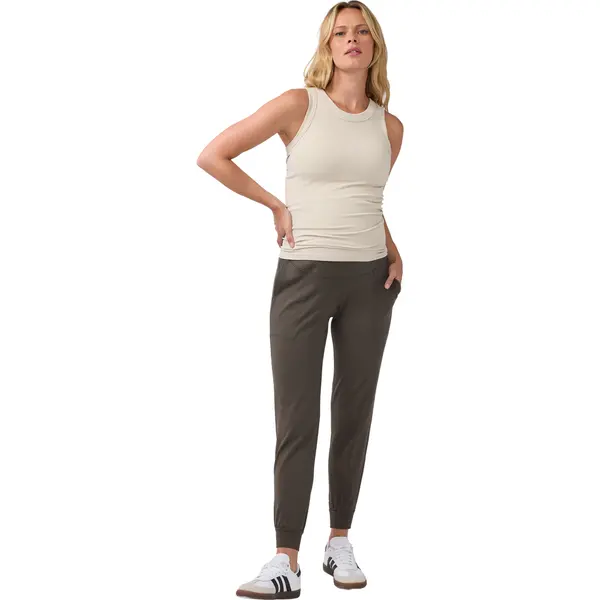 Ingrid & Isabel® Active Tapered Leg Knit Maternity Jogger - Black Olive