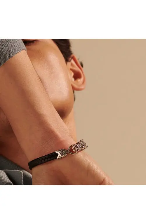 John Hardy Legends Naga Leather Bracelet