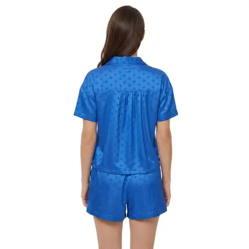 CONCEPTS SPORT Buffalo Bills Wink Dot Satin Jacquard Sleep Set - Royal