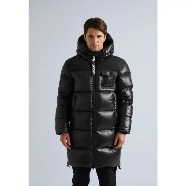 JACK1T Long Quilted Hooded Puffer Coat